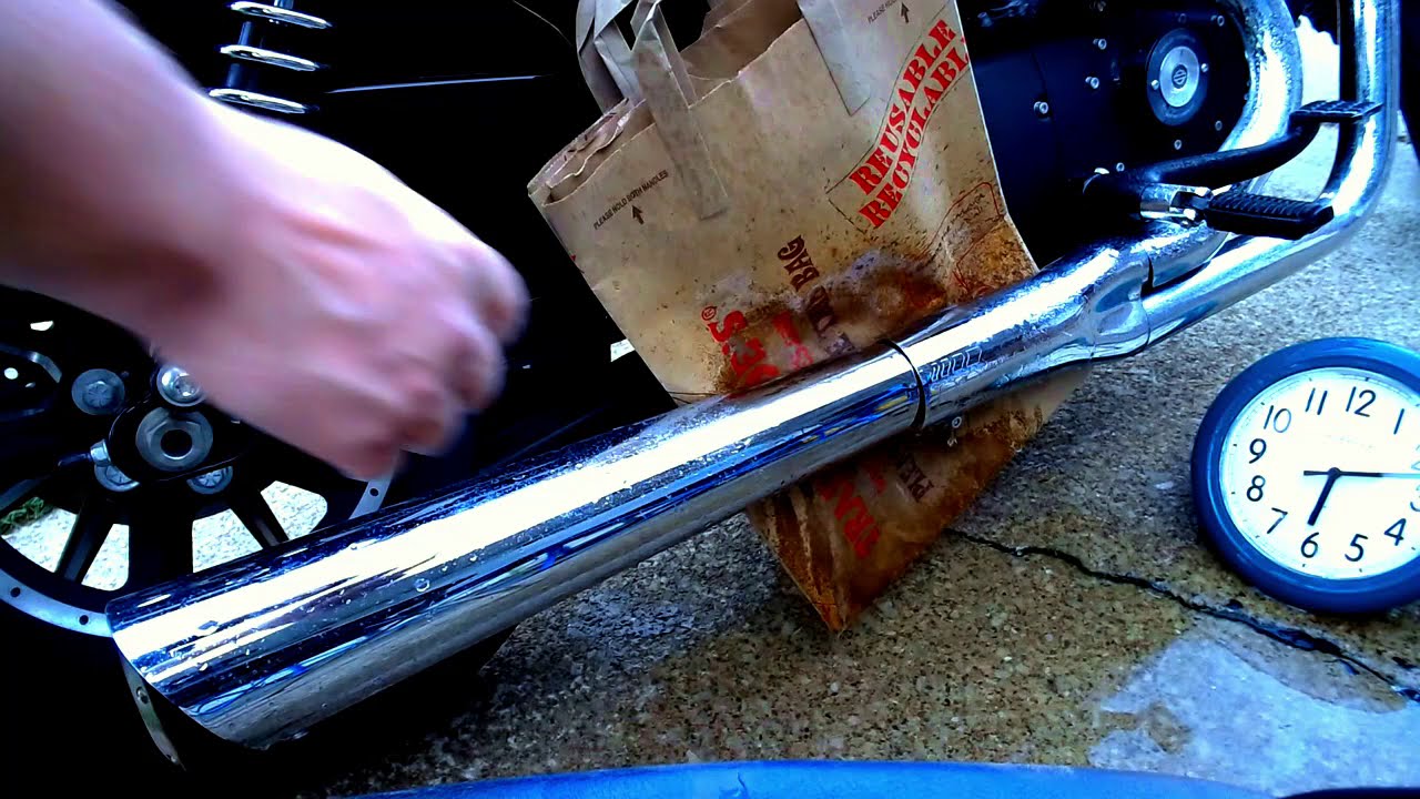Clean exhaust- Melted Boot and Raingear -Quick and easy. - YouTube
