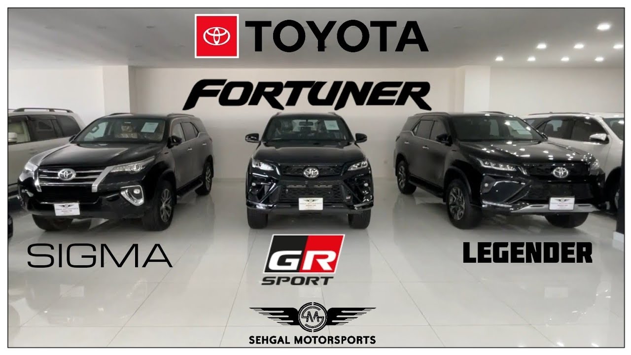 Toyota Fortuner Comparison. GR S, Legender or Sigma? Detailed ...