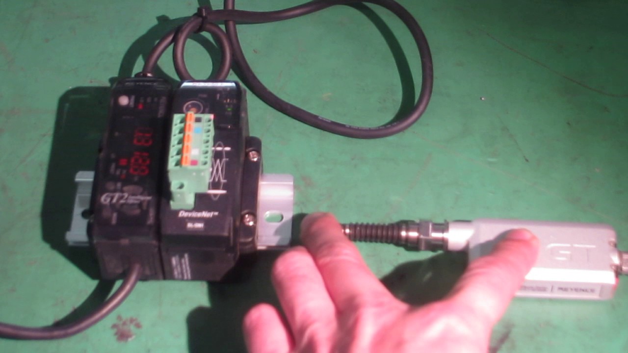 KEYENCE GT2-H12F/GT2-71N/DL-DN1 動作確認 - YouTube