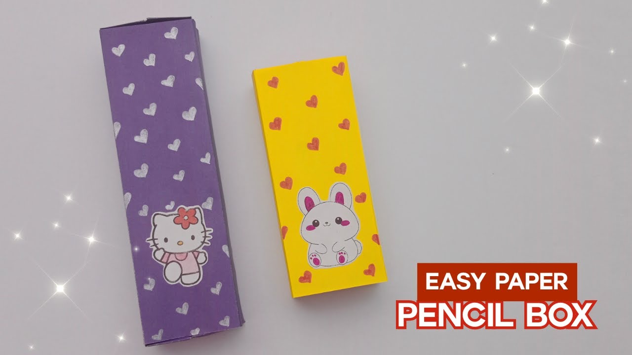 DIY Pencil Case / How to make Pencil Box with Paper / Origami Pencil ...