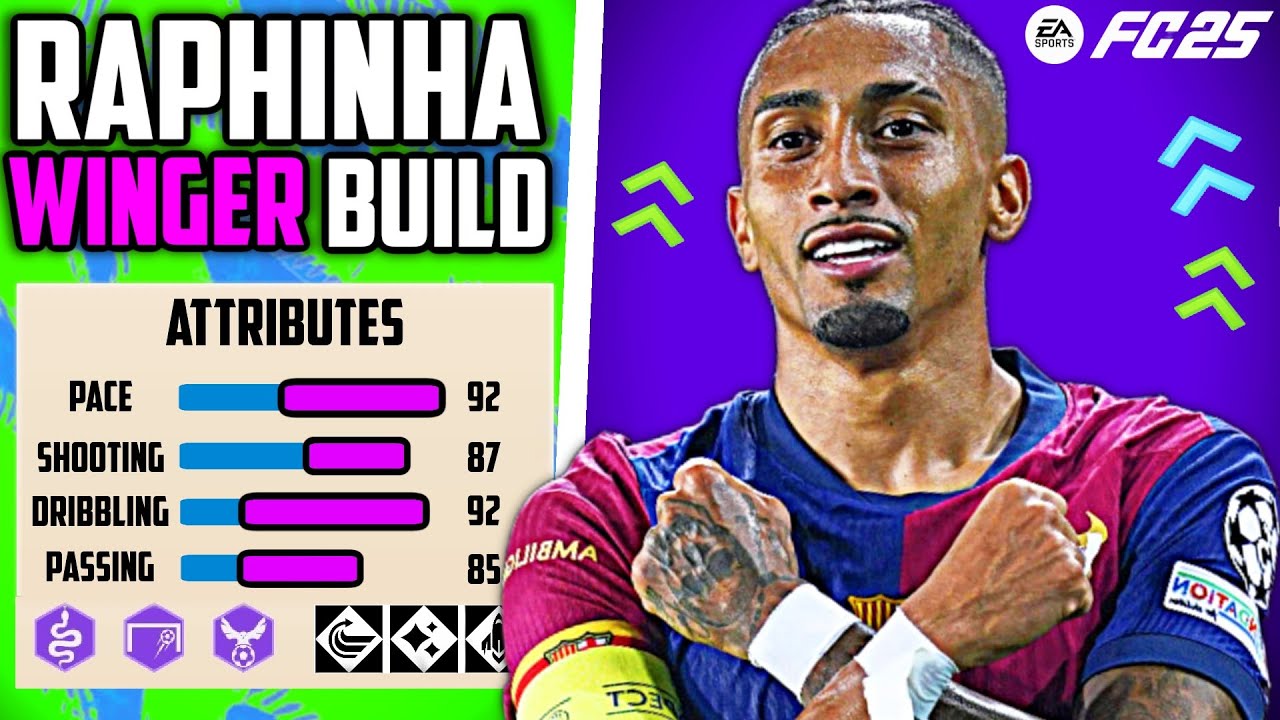 THE *META* BEST RAPHINHA WINGER BUILD EA FC 25 Pro Clubs - YouTube