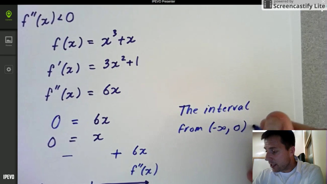 How to find the concavity of a function using points of inflection ...