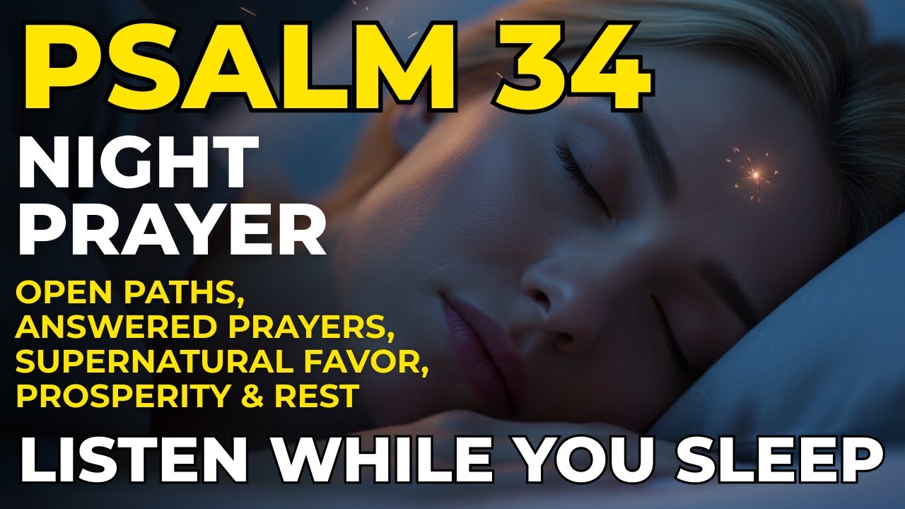 🌙 Psalm 34 Night Prayer | Powerful Prayer for Open Paths, Miracles ...