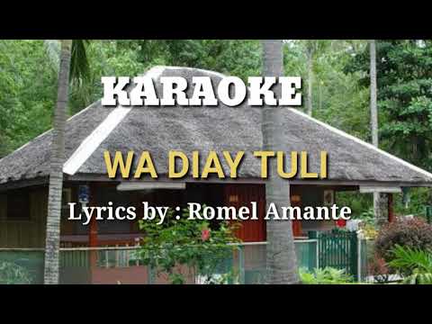 WA DIAY TULI by Romel Amante (Karaoke)