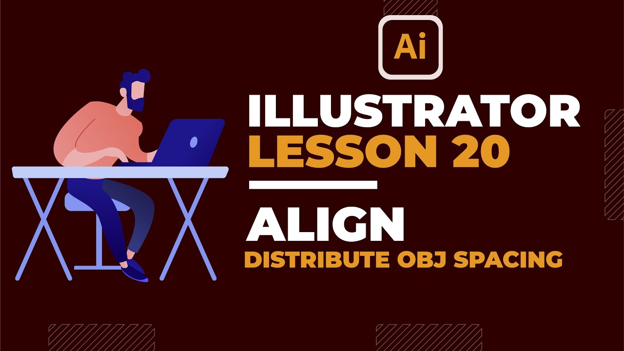 Lesson 20 Align Distribute Object Spacing Adobe Illustrator Ku Lesson 20 Align Distribute Object Spacing Adobe Illustrator Ku