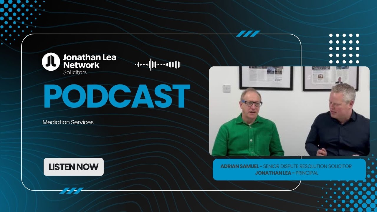 Jonathan Lea and Adrian Samuel talk about mediation services - YouTube