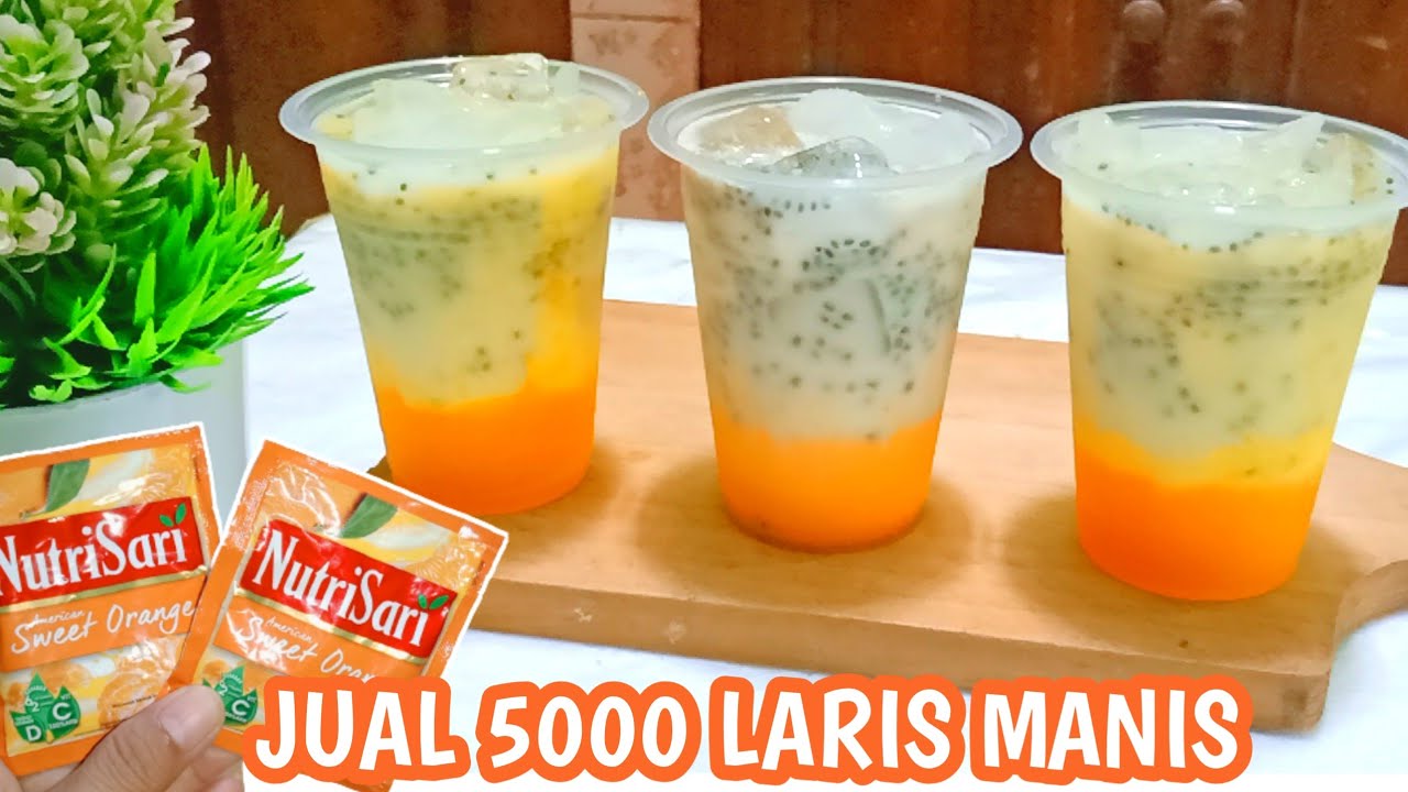 MINUMAN KEKINIAN 2021 CUMA 3 BAHAN JUAL 5000//ES NUTRISARI BIJI SELASIH ...