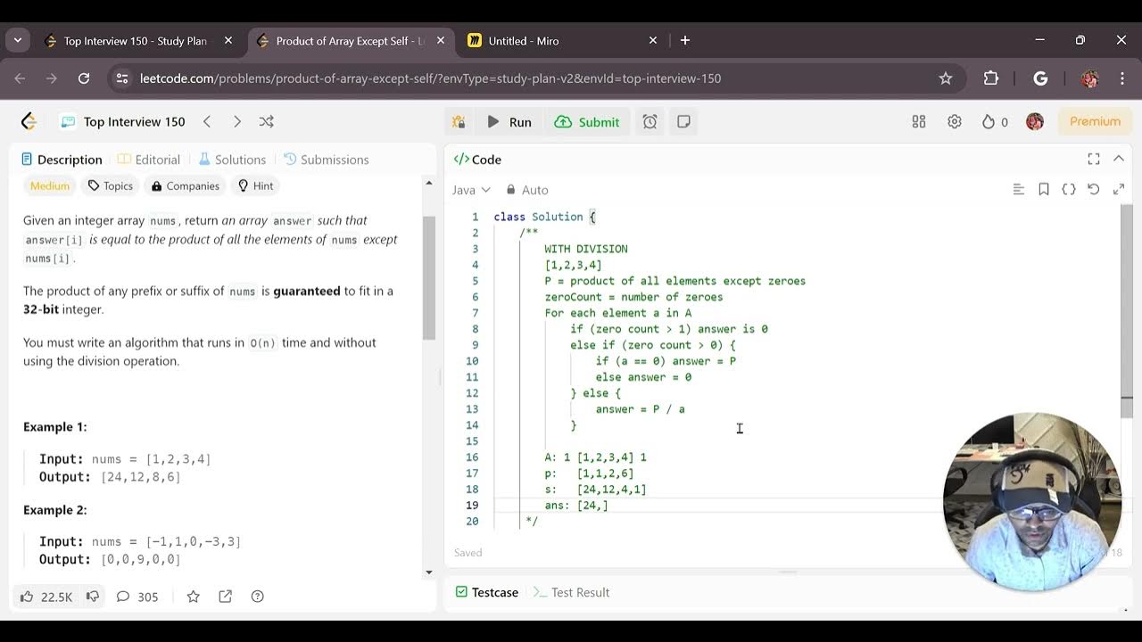 Programming: Product of Array Except Self - YouTube