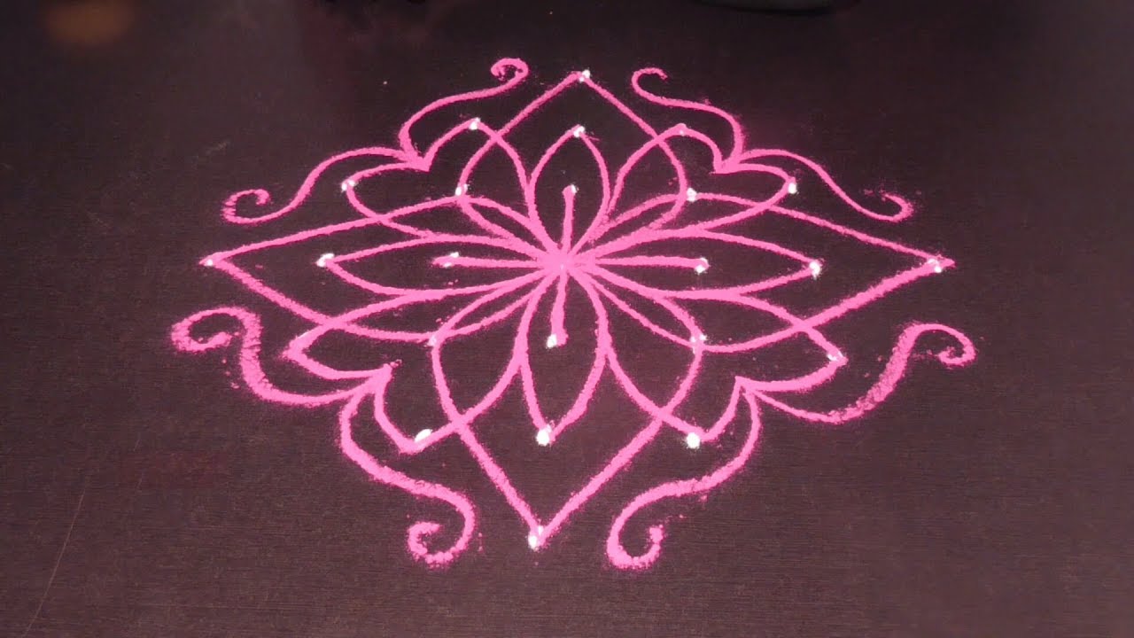 Telugu Rangoli | Pradosh Vrat Rangoli | RANGEEN Model Rangoli Designs ...