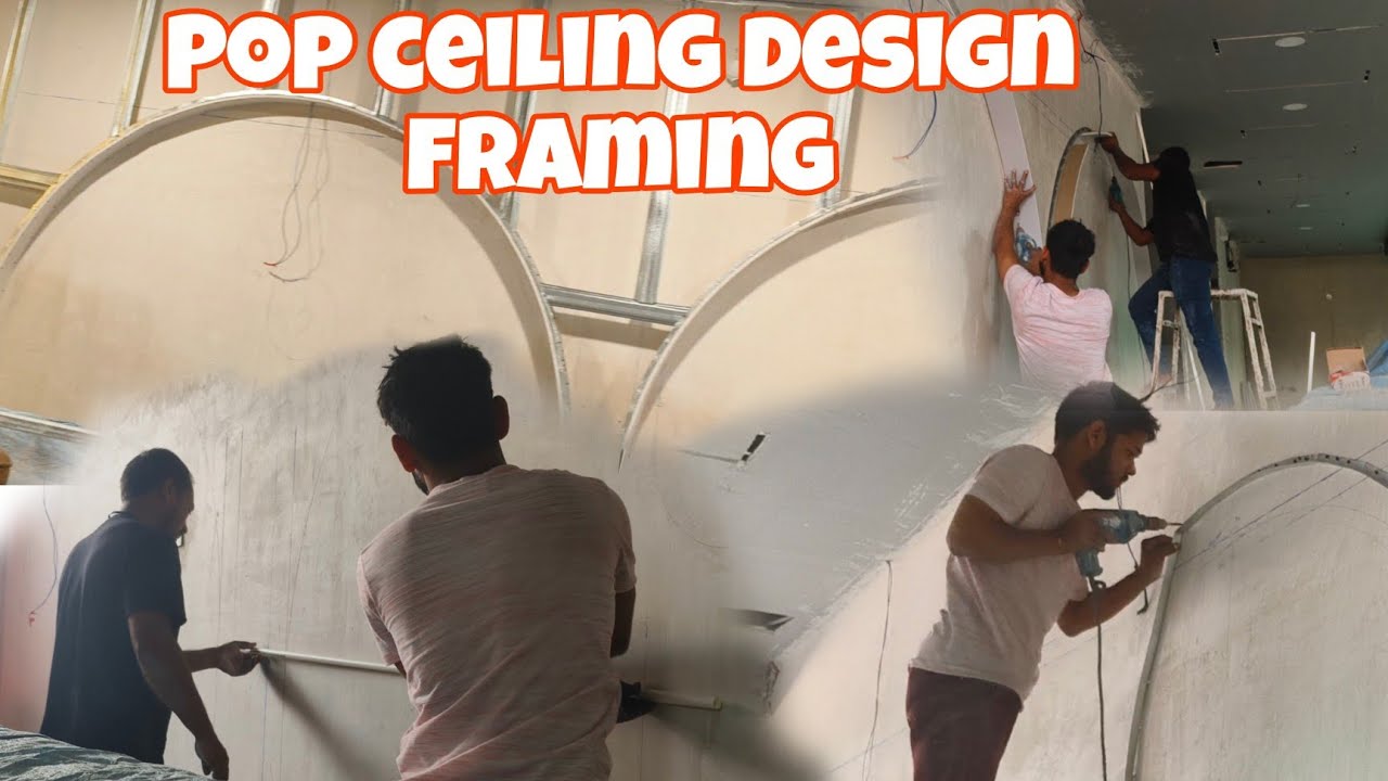 pop ceiling design framing - YouTube