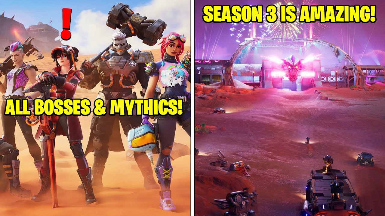 Everything NEW in Fortnite Season 3! (Battle Pass, BOSSES, Gameplay ...