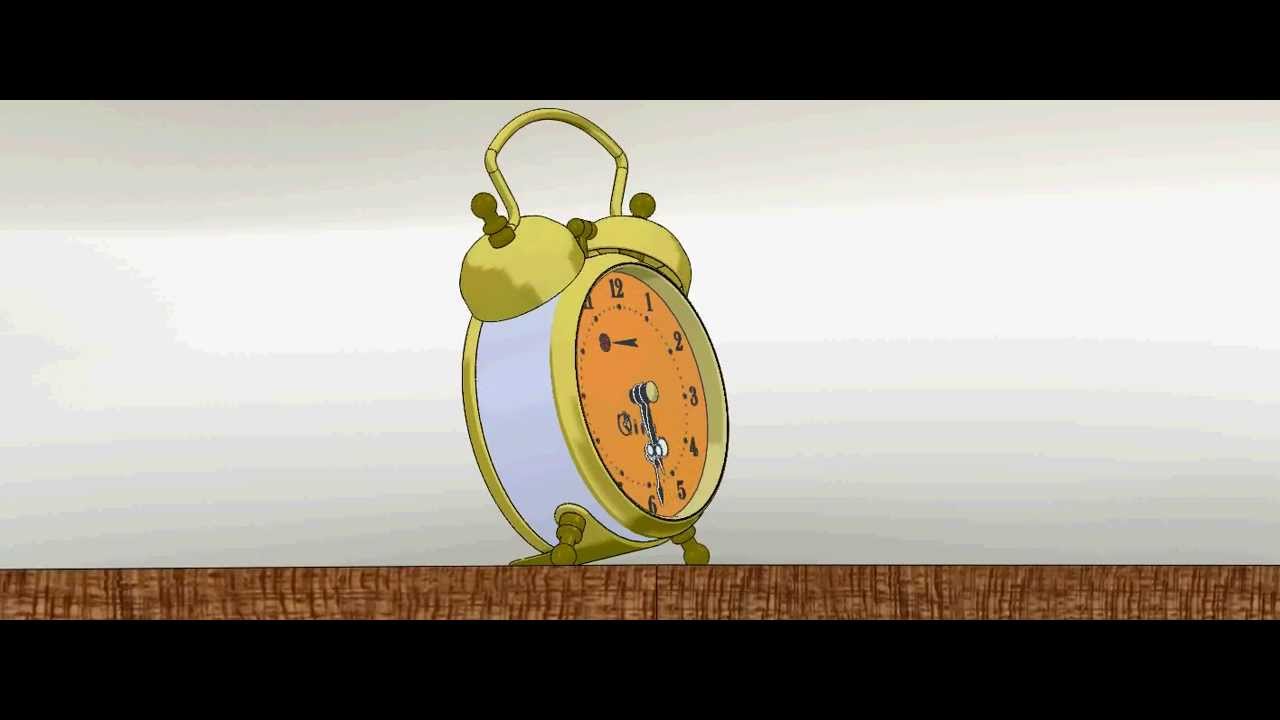 Alarm clock - Mechanical (SolidWorks) - YouTube