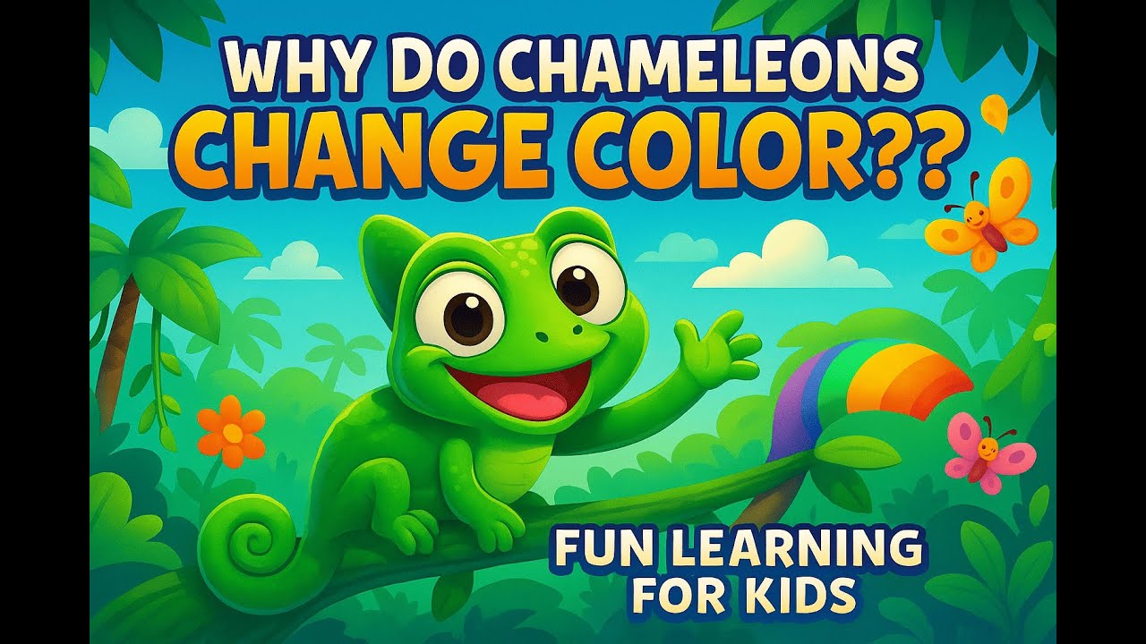 Why Do Chameleons Change Color? | Fun Learning for Kids - YouTube