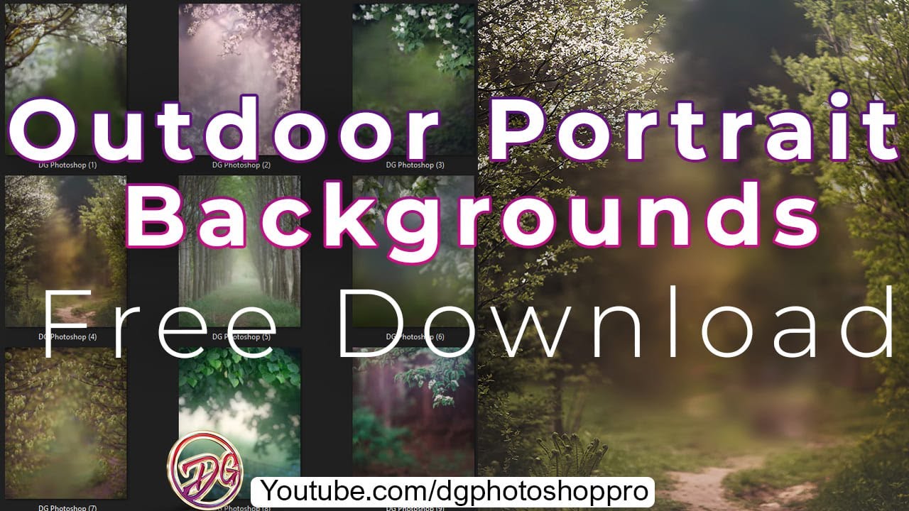 Outdoor Portrait Overlays And Backgrounds - YouTube