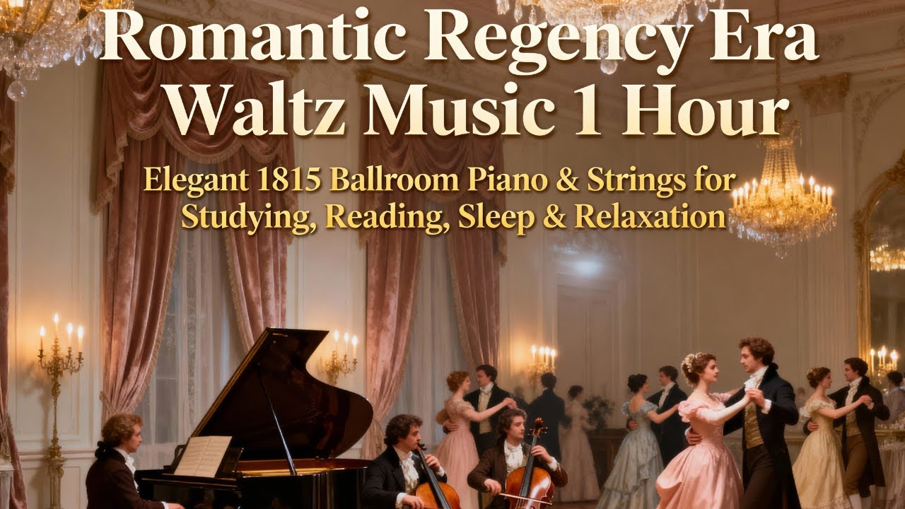Romantic Regency Era Waltz Music 1 Hour Elegant 1815 Ballroom Piano ...