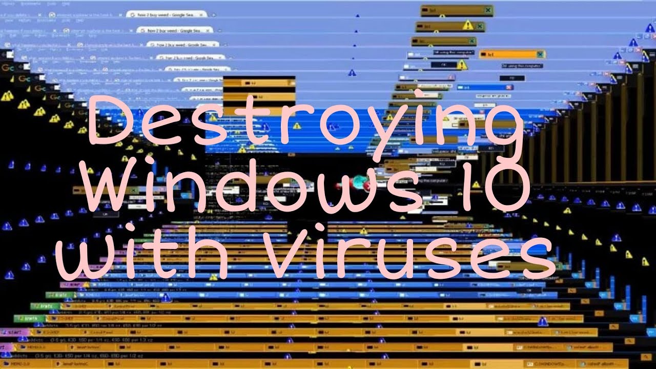Destroying Windows 10 with viruses - YouTube