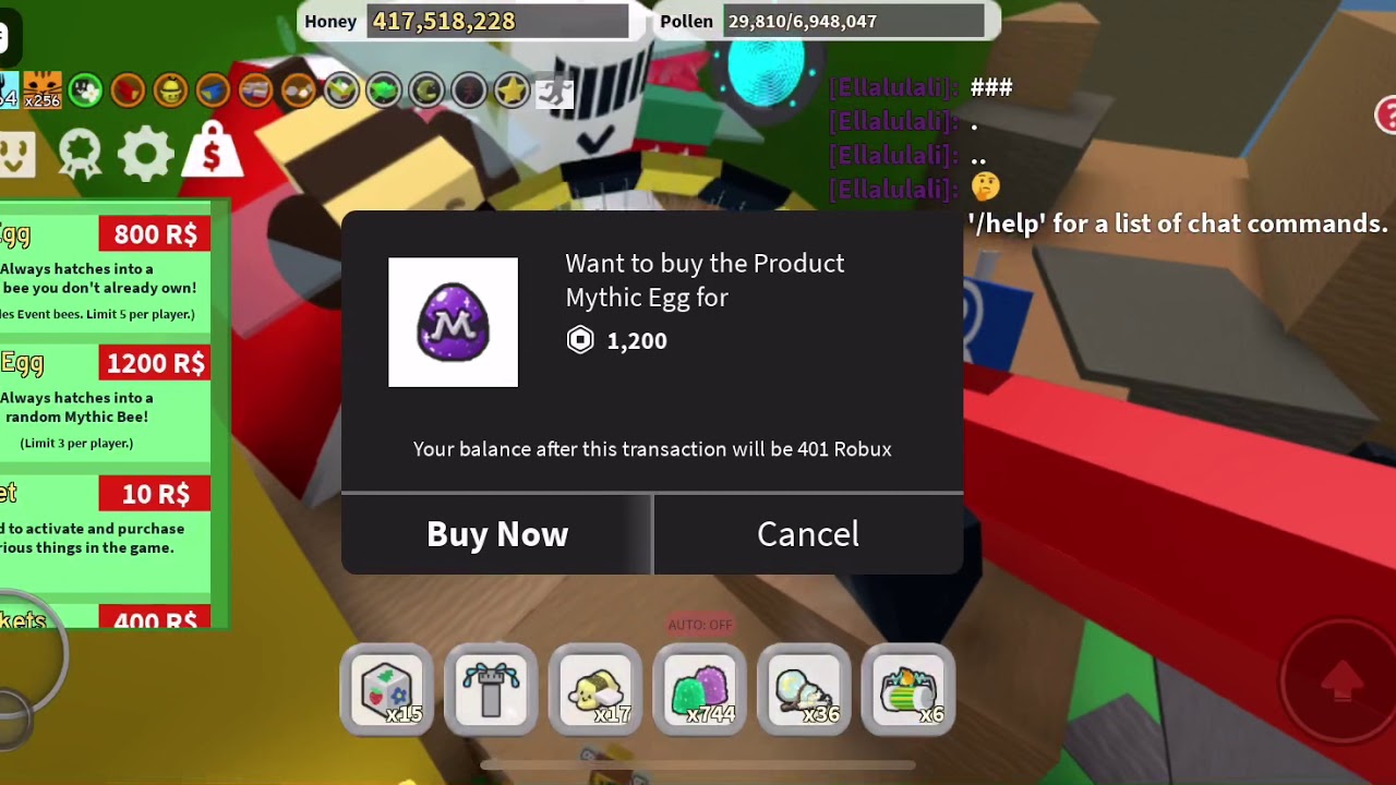 BUYING MY 3RD AND FINAL MYTHIC EGG! (Tadpole Bee 😭) | (Roblox BSS ...