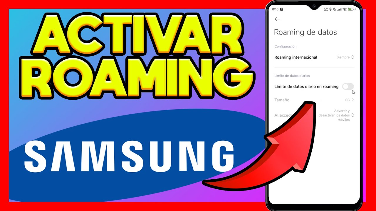 COMO ACTIVAR ROAMING EN SAMSUNG - YouTube