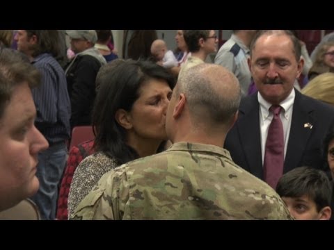 Nikki Haley's husband Michael deploys with SC Guard - YouTube