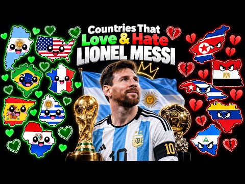 🇦🇷 Countries That LOVE & HATE Lionel Messi! ❤️💔 
