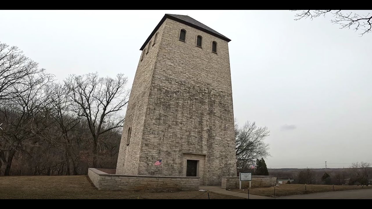 Cemetery clock/bell tower - YouTube