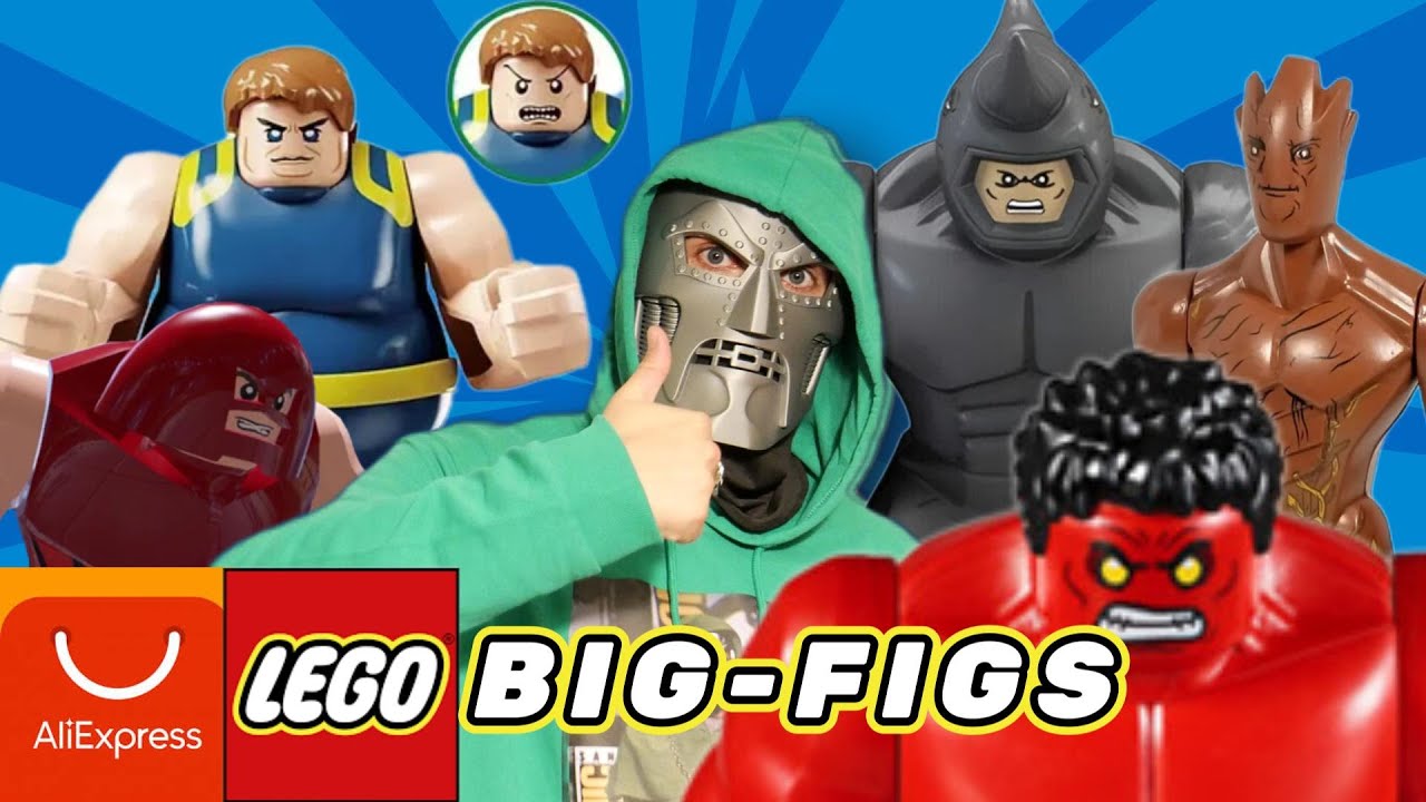 FAKE Lego Marvel Big Figs unboxed - YouTube
