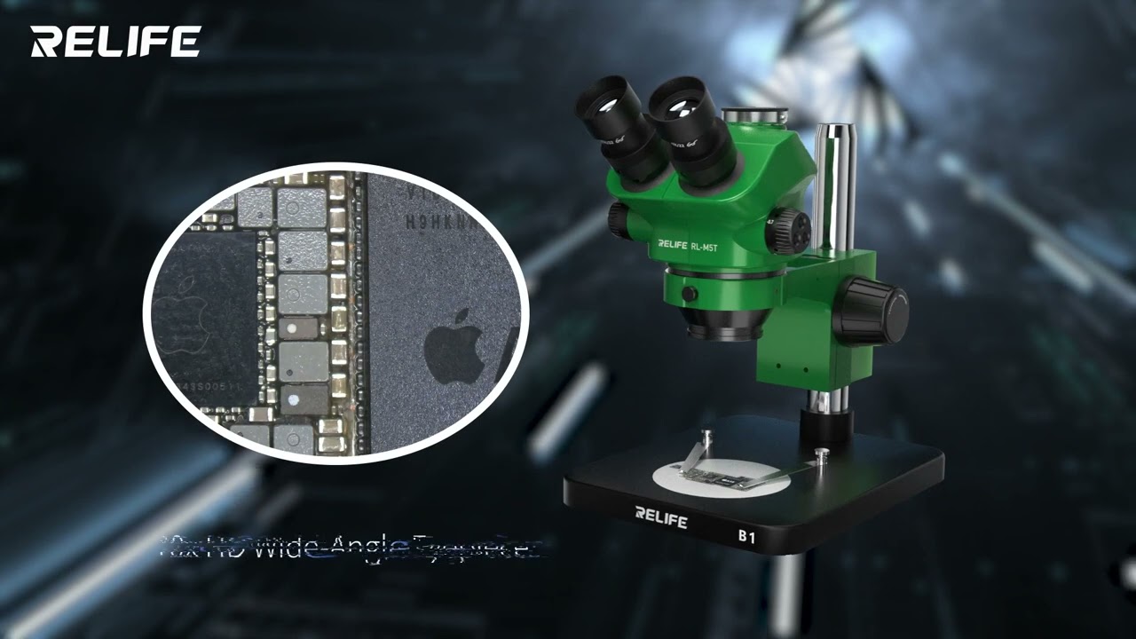 (3D)TRINOCULAR MICROSCOPE | RELIFE RL-M5T-B1 - YouTube