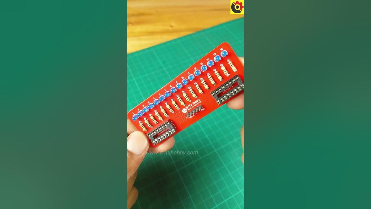 Led Chaser Pcb With 74hc595 Shift Registers Sritu Hobby