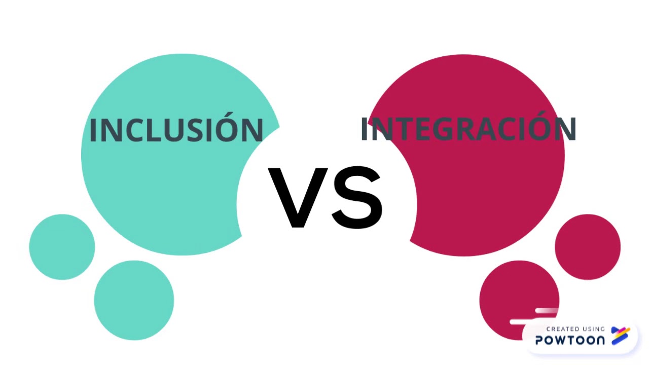 DIFERENCIAS ENTRE INCLUSIÓN E INTEGRACIÓN - YouTube