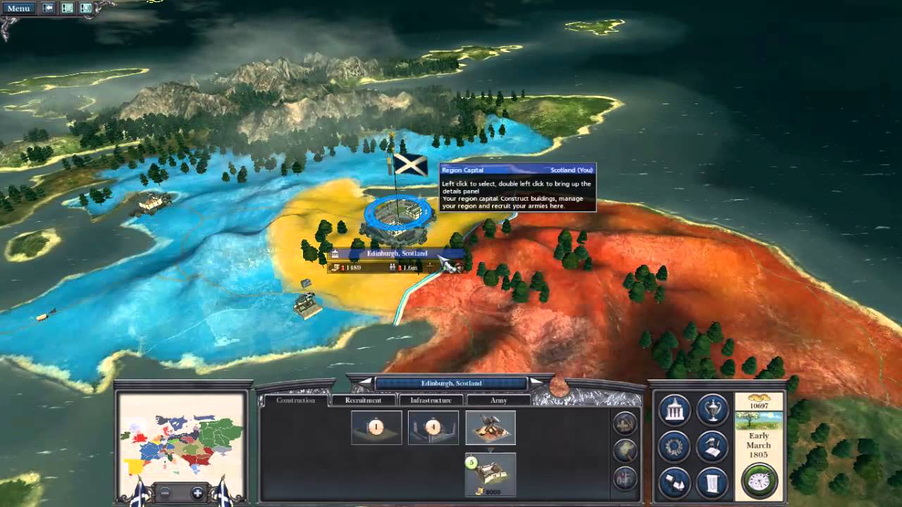 Napoleon total war: Darthmod scotland campaign - YouTube