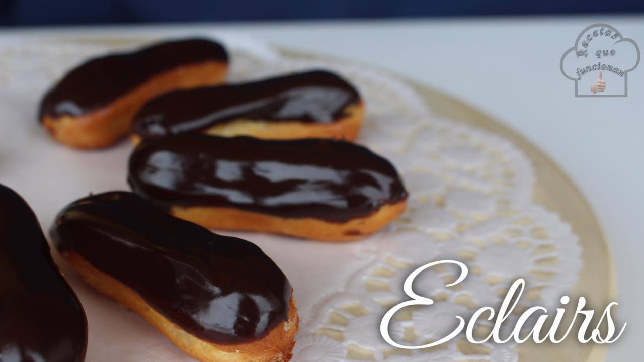 Eclairs | Pastelitos de Crema con Chocolate | Receta que funciona - YouTube