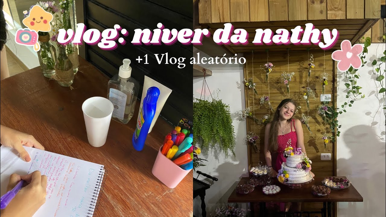 vlog: niver da nathy 🩷 - YouTube