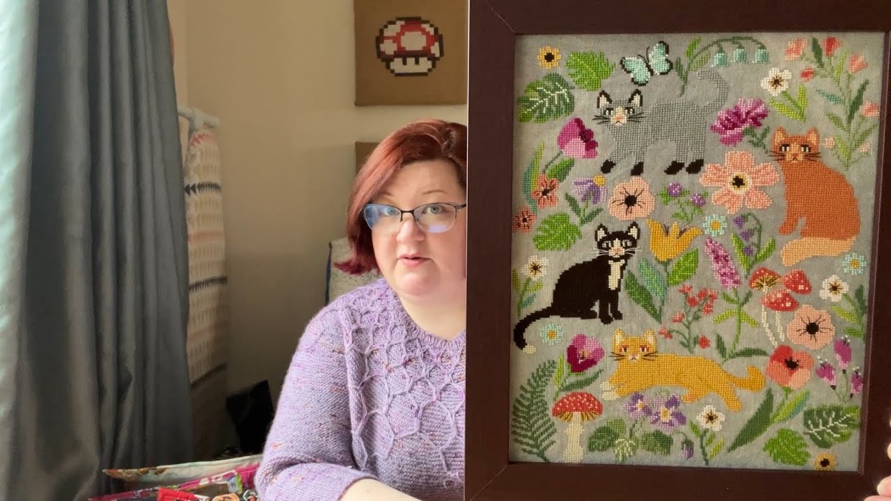 Flosstube no. 2: Sally stitches and…shows you her works in progress ...