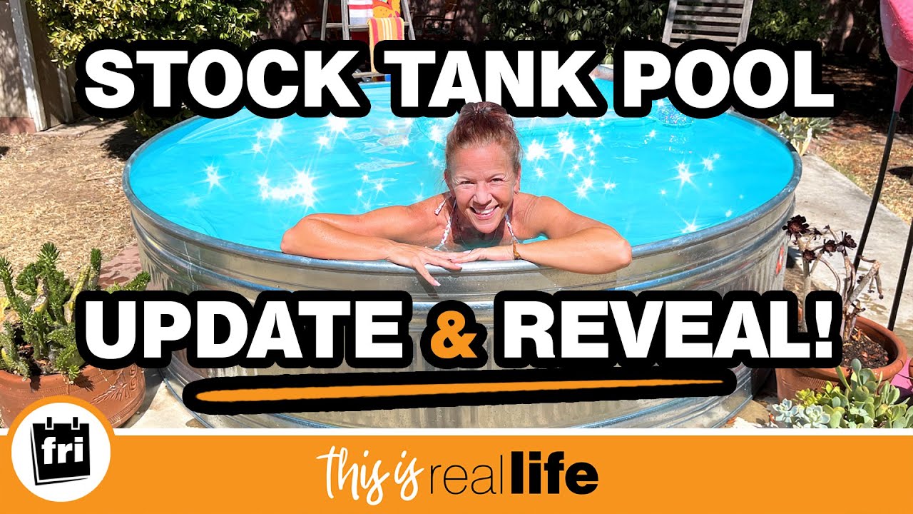 Stock Tank Pool Update & Reveal - THIS IS REAL LIFE - YouTube