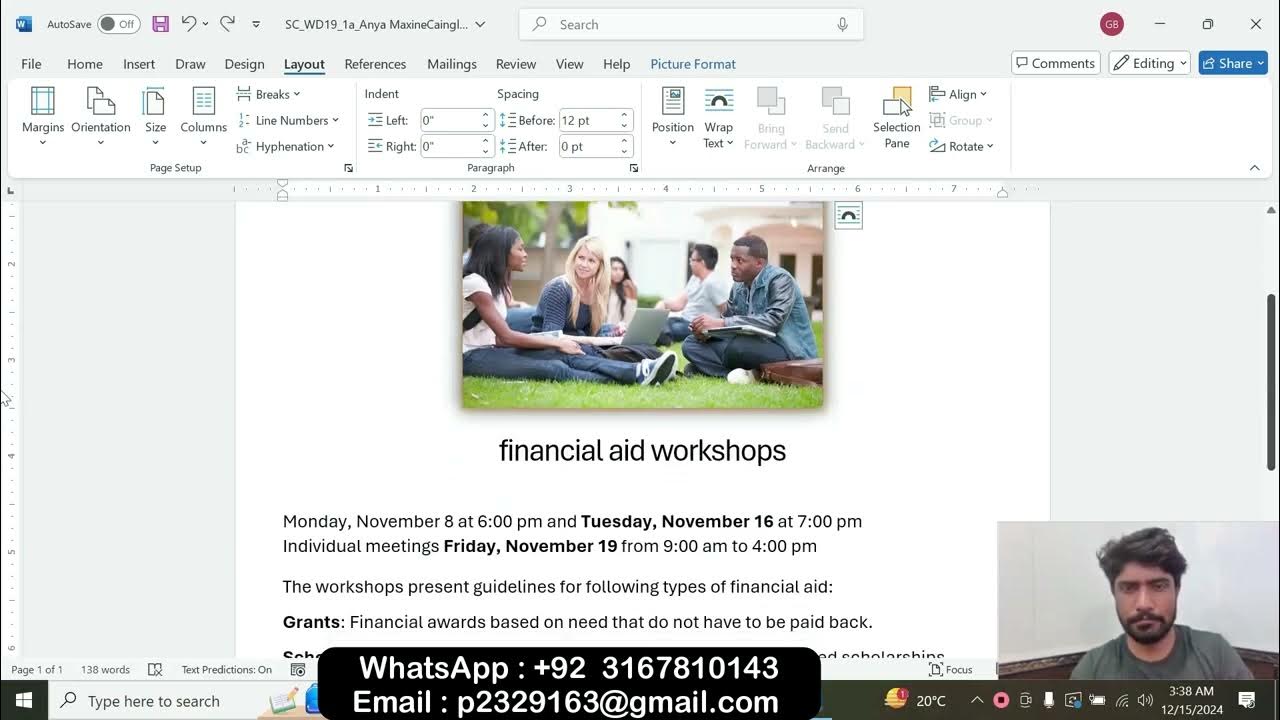 New Perspectives Word 2019 | Module 1: SAM Project 1a | Word-Module 1 ...