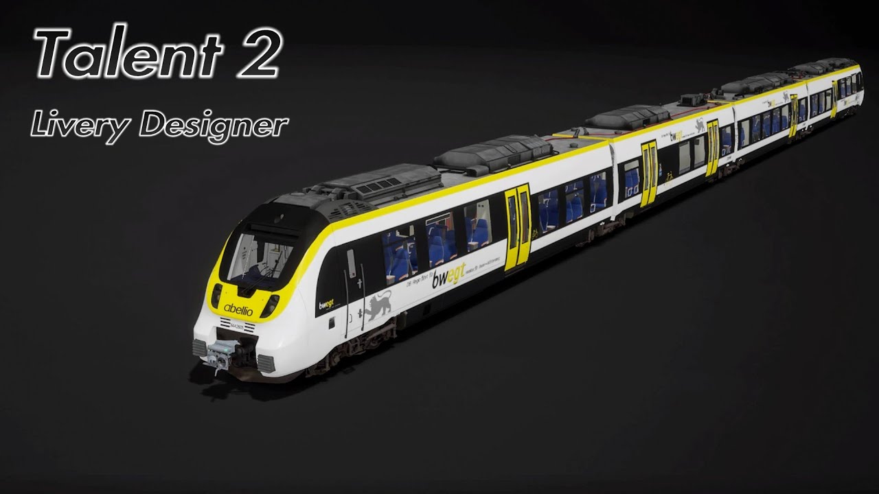 Talent 2 (TSW2/ PS4) Abellio on livery designer - Time Elapse - YouTube