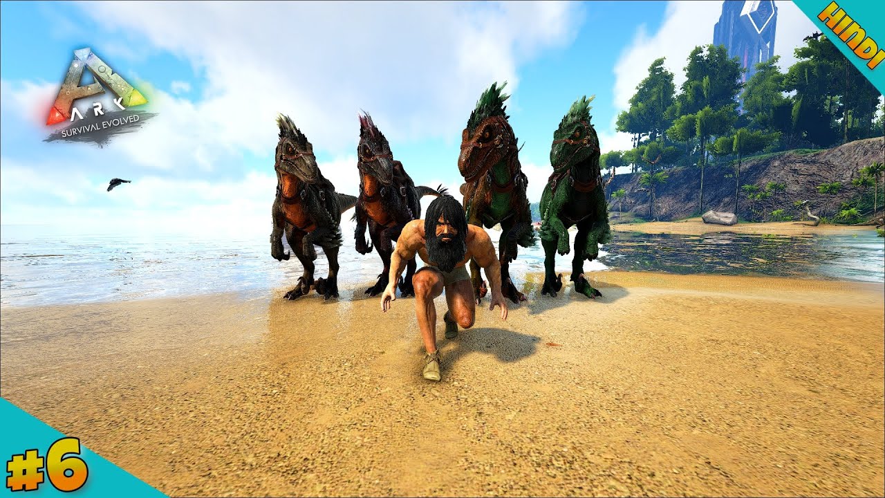 Taming Raptor Army And killing - Ark Survival Evolved - Part 06 Hindi ...