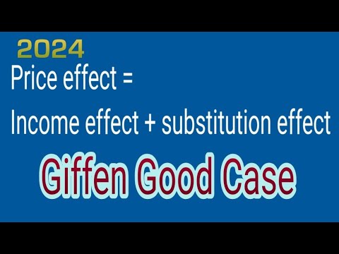 Price effect is the combination of income and substitution effect A ...
