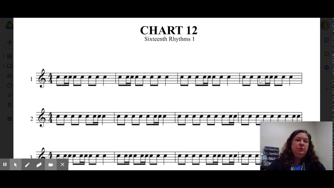 Rhythm Chart 12: Sixteenth Rhythms 1 - YouTube