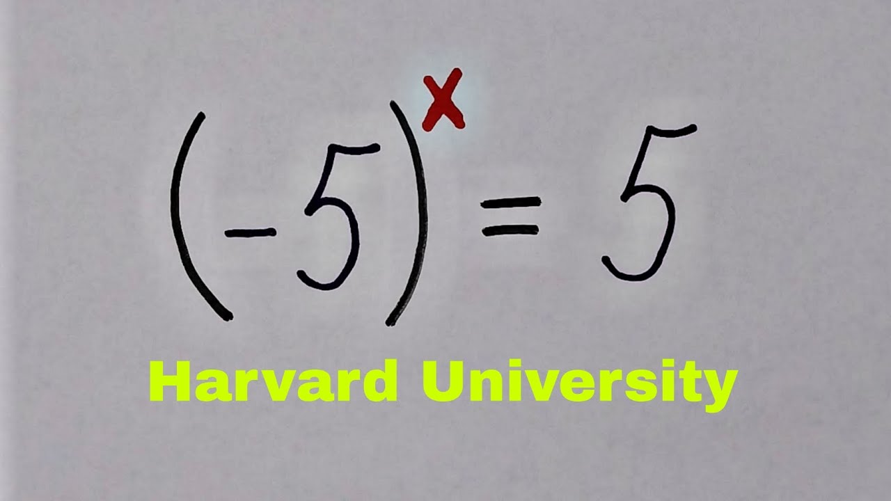 Nice Algebra Problem | Entrance Aptitude Test | Harvard University ...