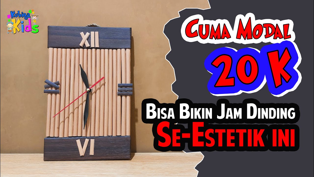 Membuat Jam Dinding Estetik Dari Kardus - YouTube
