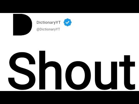 Shout Meaning in English - YouTube