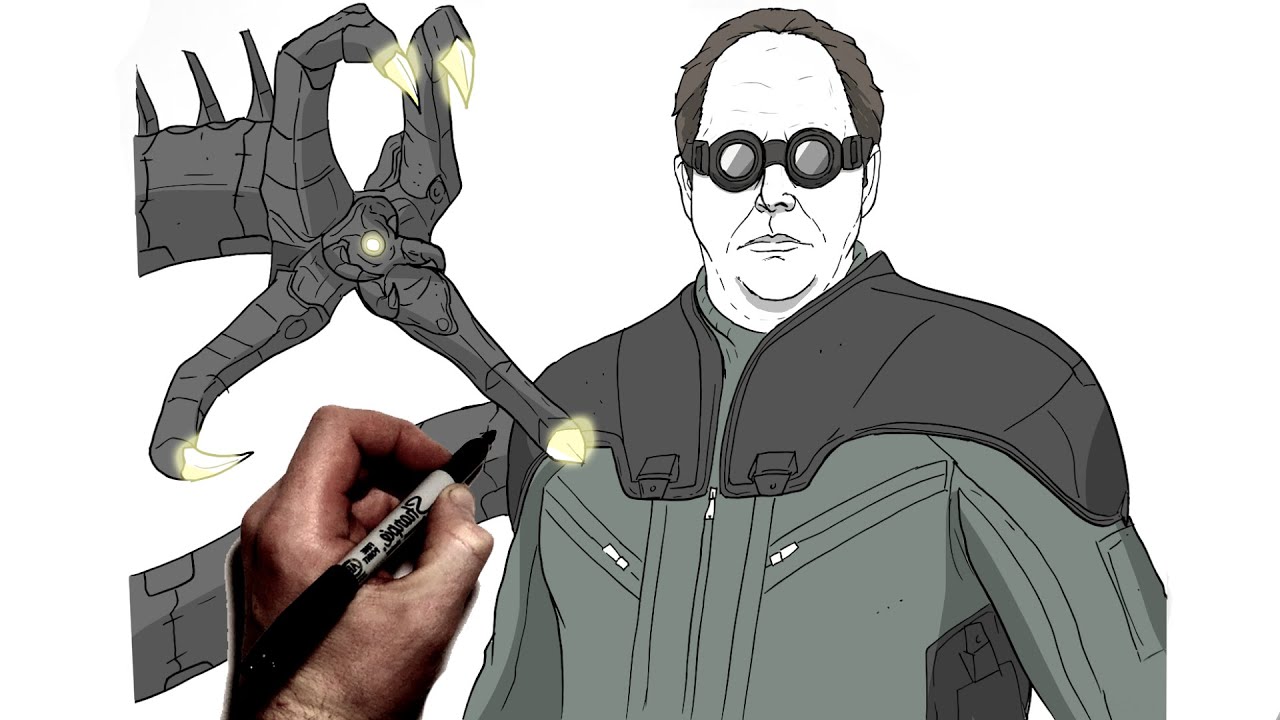 How To Draw Otto Octavius | Step BY Step | Spider Man PS4 - YouTube