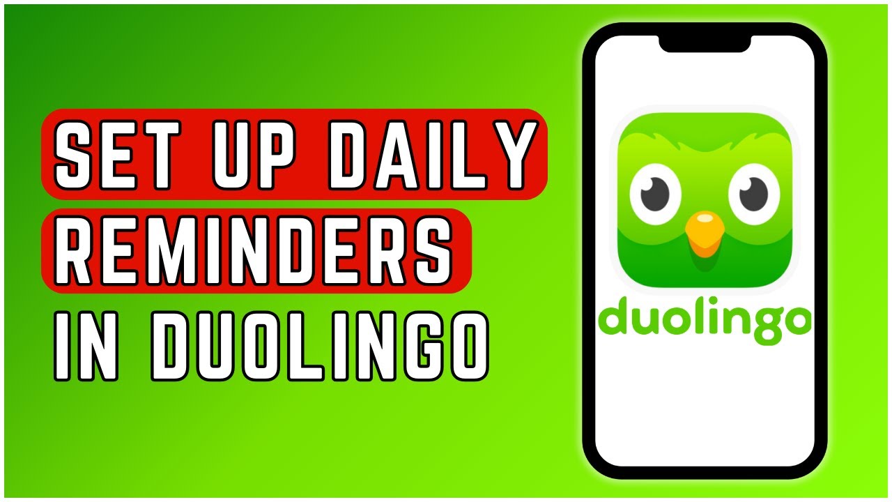 How To Set Up Daily Reminder in Duolingo? 2024 - YouTube
