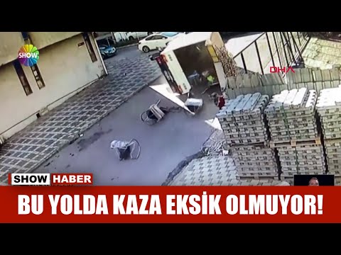 Bu yolda kaza eksik olmuyor!