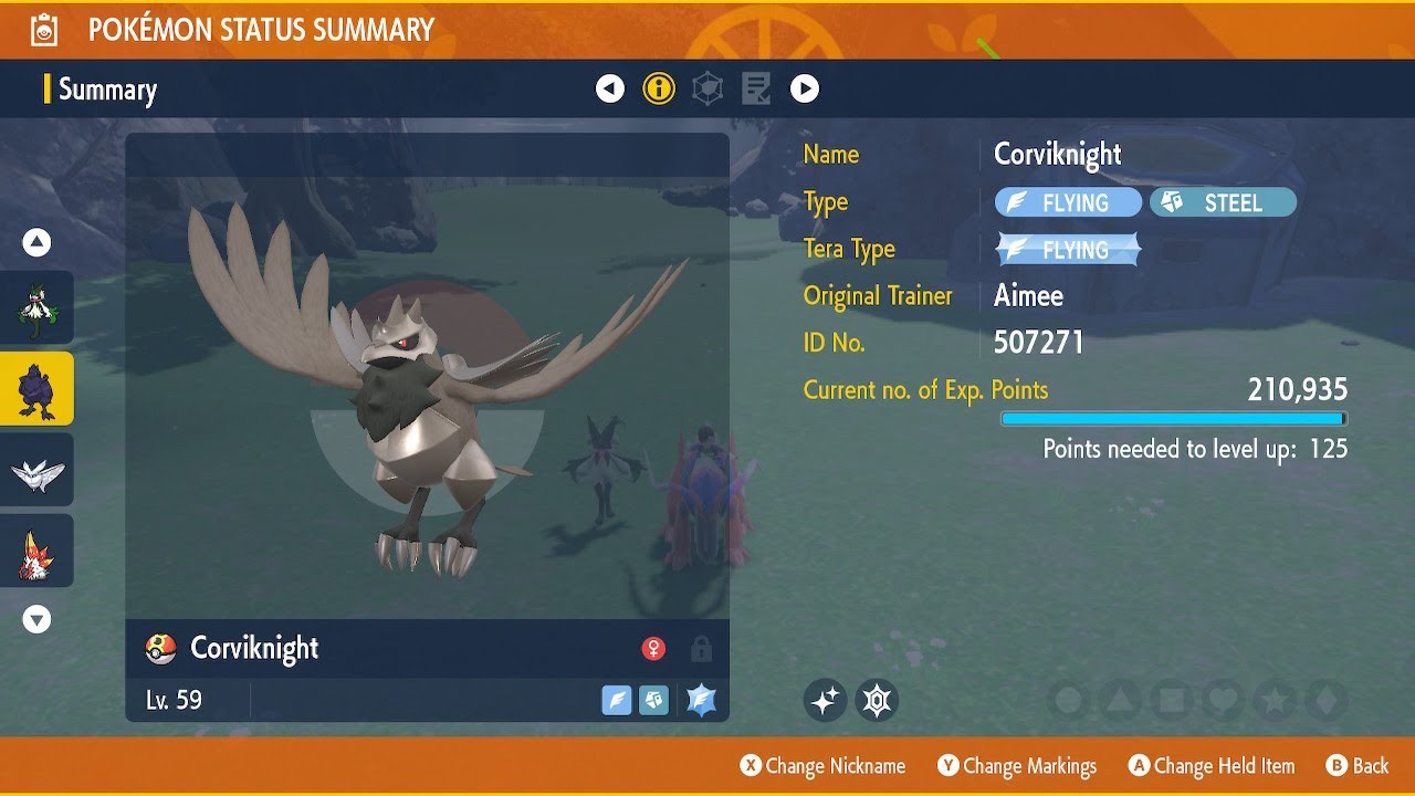 Shiny Corviknight Pokémon Scarlet - YouTube