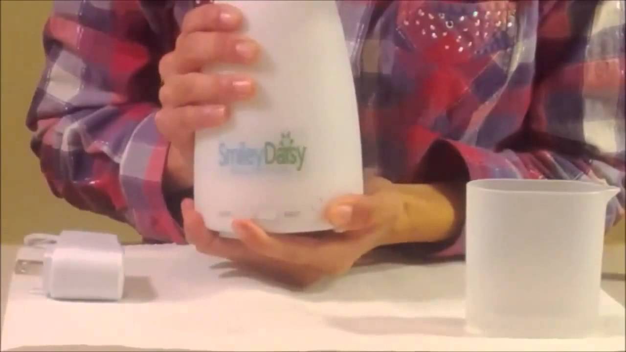 Smiley Daisy Essential Oil Diffuser How to operate - YouTube