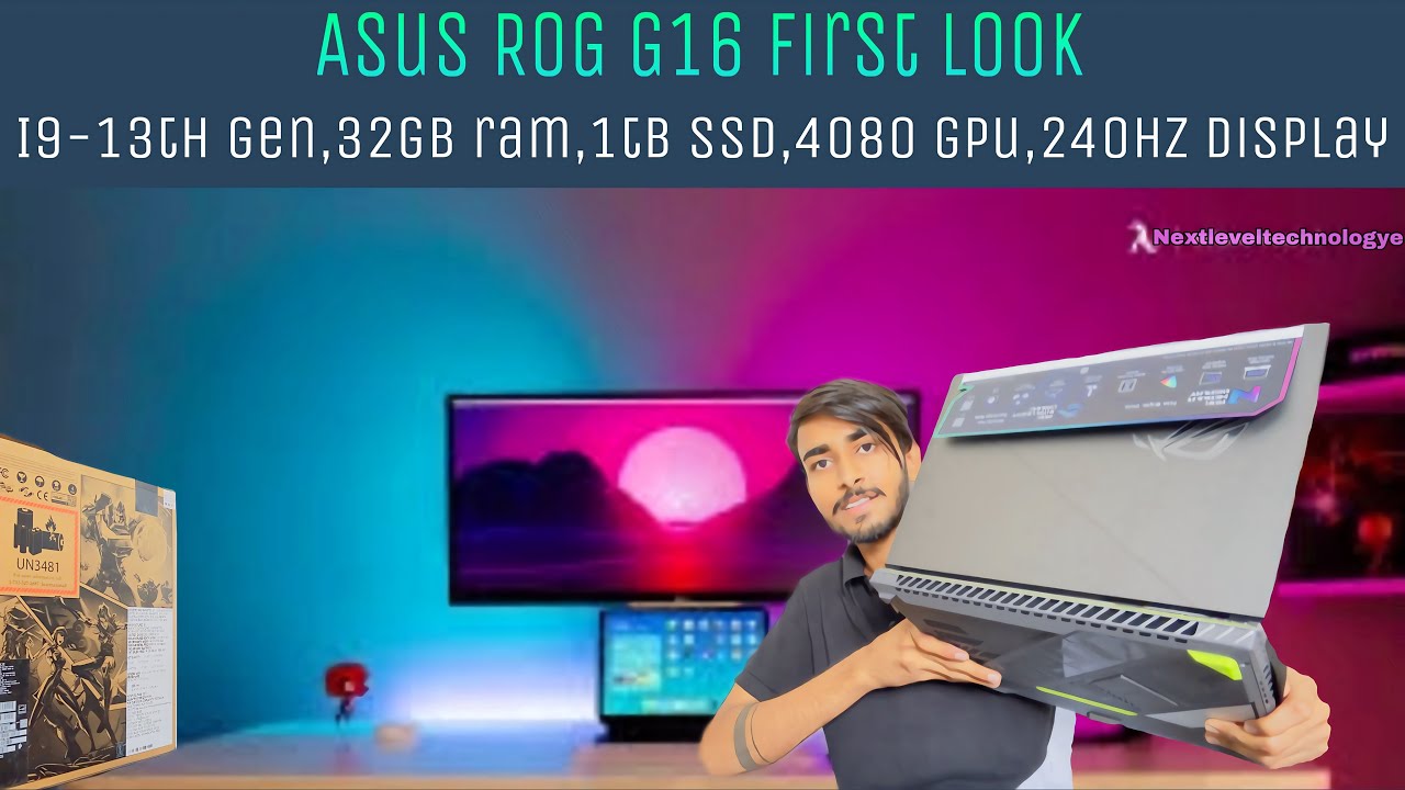 Asus ROG STRIX G16 i9-13th GEN with 4080 First look | unboxing ROG ...