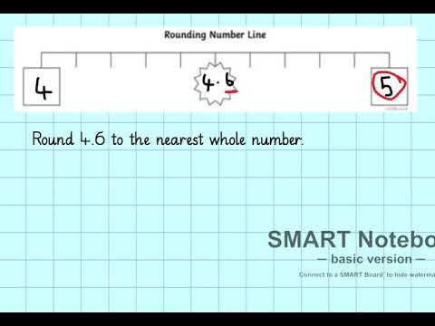 Rounding decimals with 1dp to the nearest whole number - YouTube