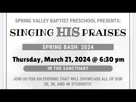 SVBP 2024 Spring Bash: Singing His Praises - YouTube